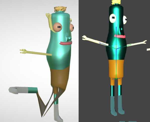 Threejs Distorted Mesh With Bones Stack Overflow